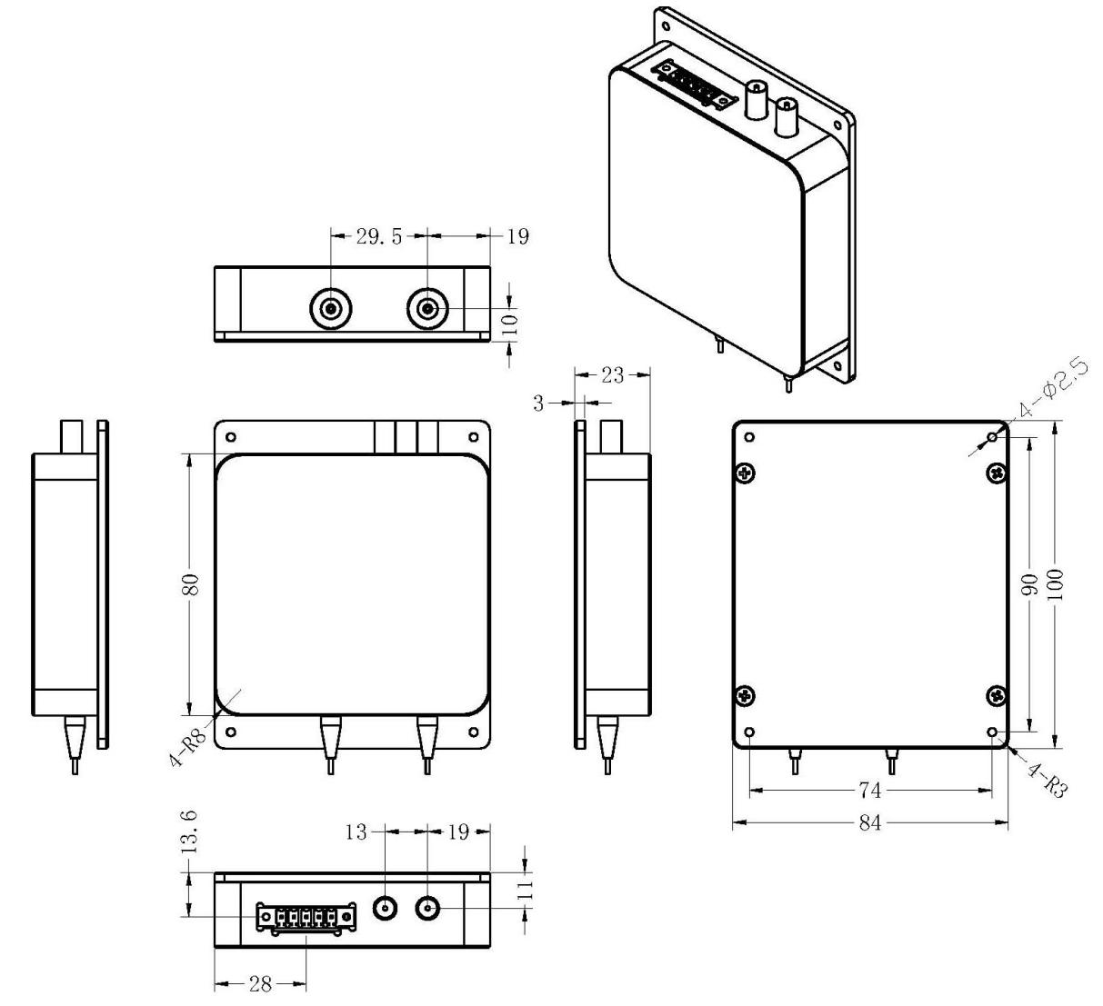 Dual Port APD Receiver Module For Raman DTS | YB Photonics